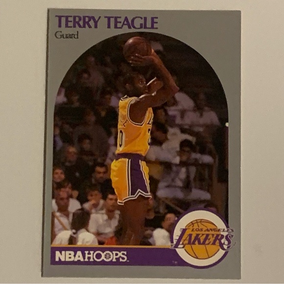 NBA HOOPS | Toys | 99 Nba Hoops Los Angeles Lakers Terry Teagle 416 ...